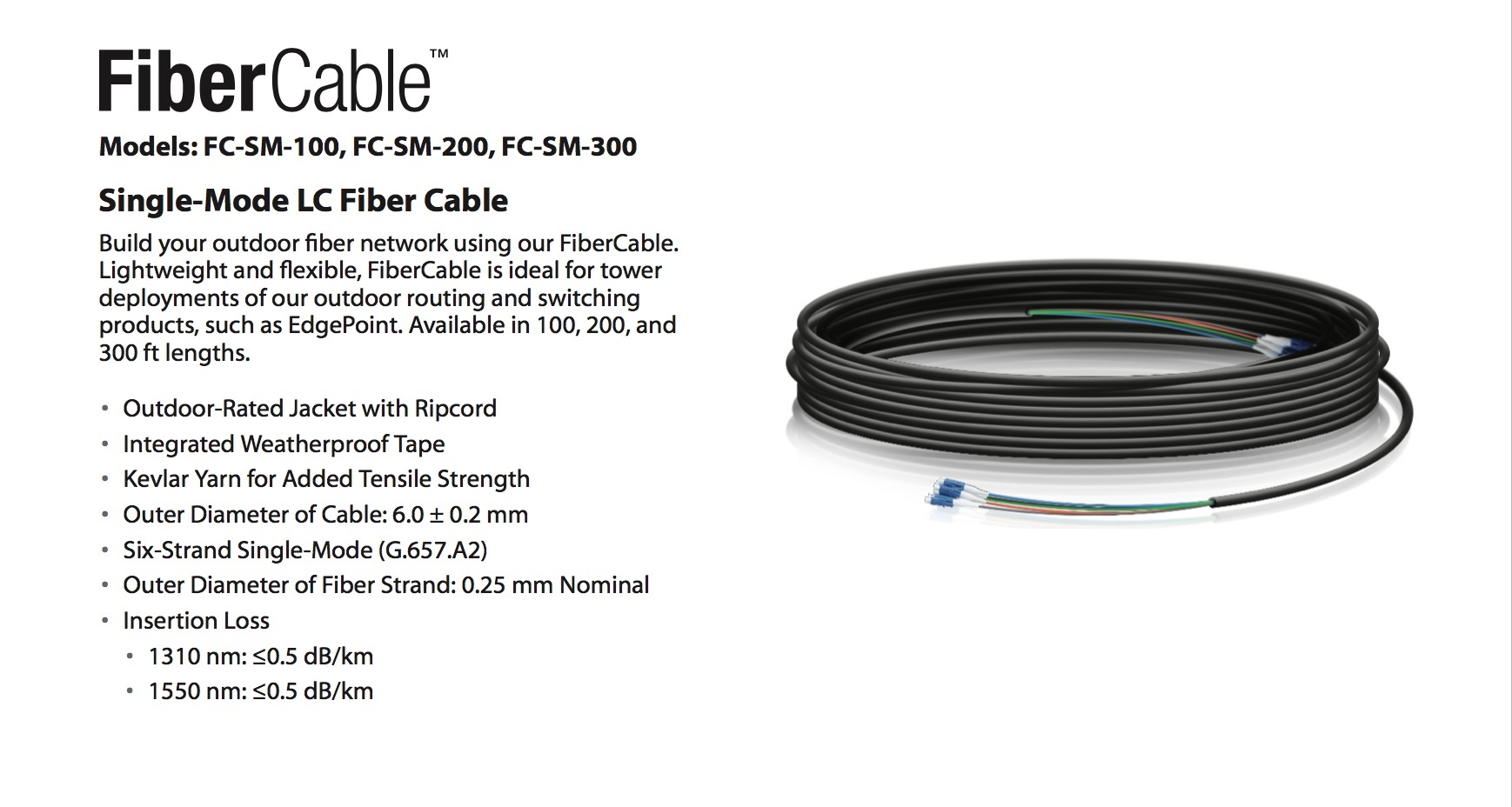 Cable SM Fiber 100ft FC-SM - 4Net Networking